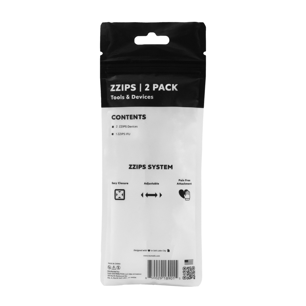 ZZIPS Wound Closure Strips 2 Pack | My Medic